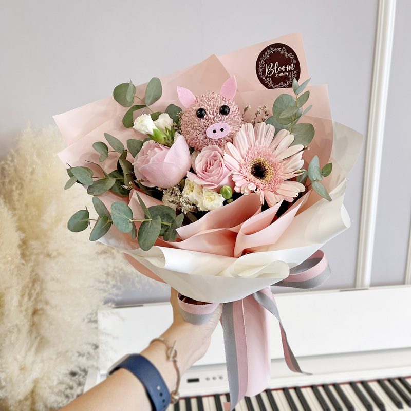 Cute Panda Bouquet Kuala Lumpur (KL), Unicorn, Bear, Piggy, Kitty ...